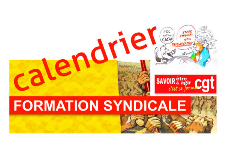 Calendrier des formations 2026 | CGT Finistère